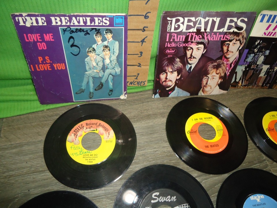 vintage original The Beatles 45 rpm record lot | eBay