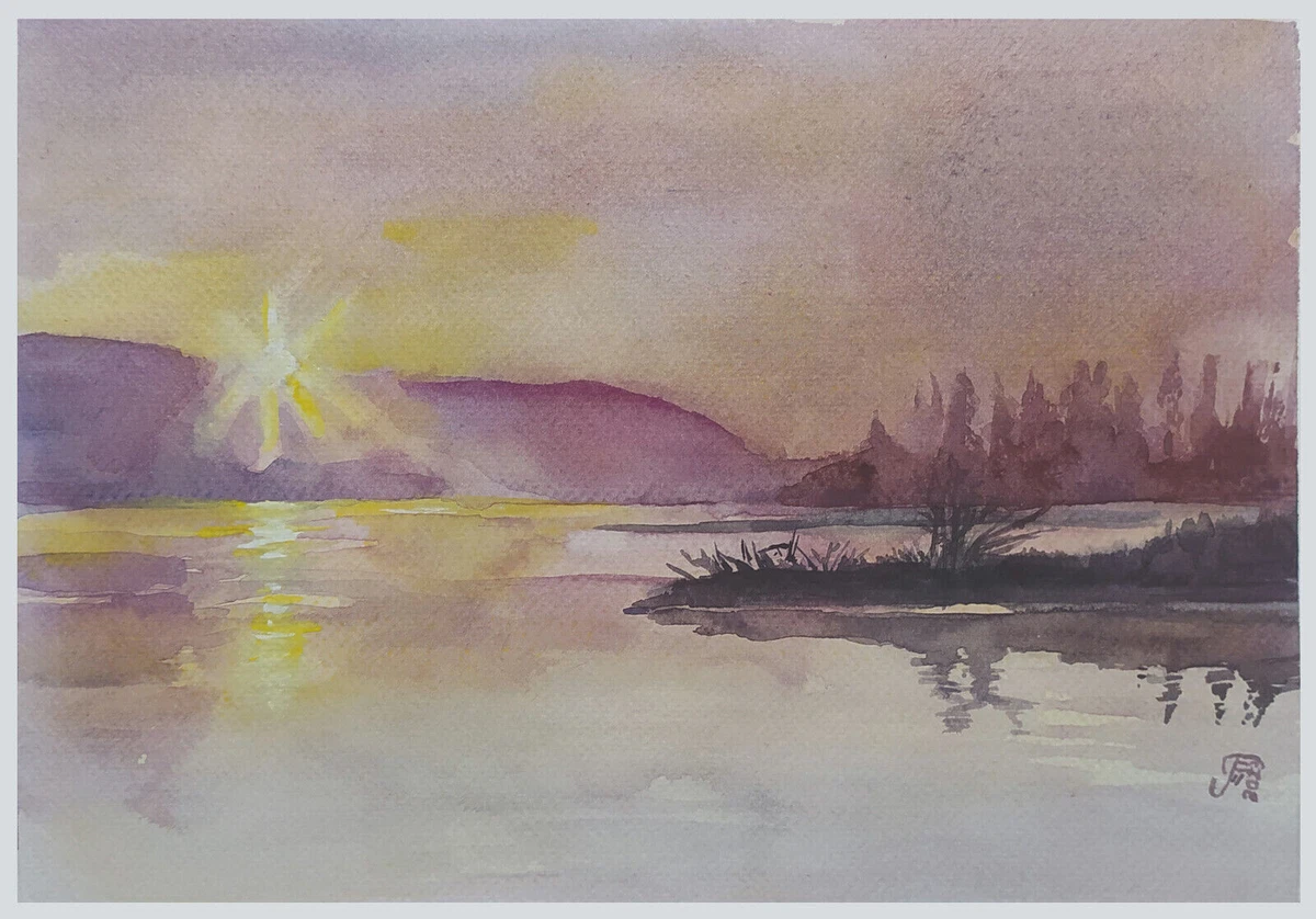 Lake Drawing Color