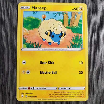 Mareep 054/203 Evolving Skies Regular Common Pokemon LP | eBay