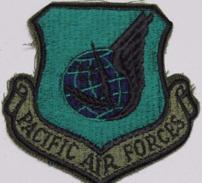 US Air Force Pacific Air Forces Patch PACAF subdued sew on style each ...