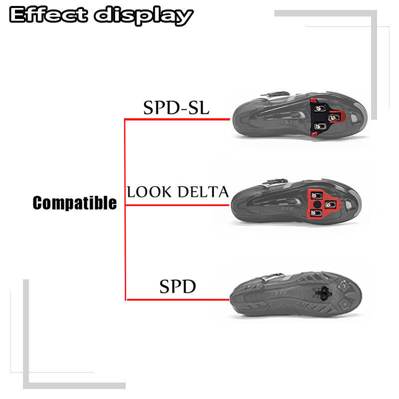 for Shimano SPD SPD-SL LOOK Delta MTB/Road Bike Pedal Cleats Lock 0/9 ...