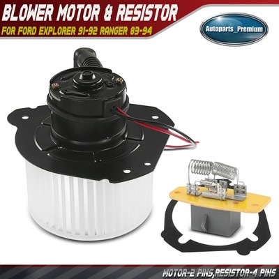 New Front HVAC Blower Motor & Resistor Kit for Ford Explorer 91-92 ...