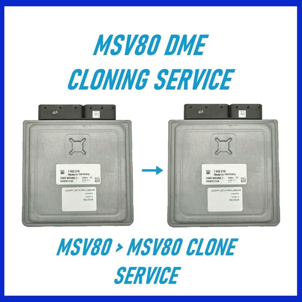 BMW cloning dme service MSD80 MSD81 MSD85 MSV80 MSV90 MEVD17 N55 N63 ...