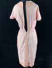1960s Mr Mort Pink Wool Dress Asymmetric Waist Tie Sheath Kimono Short ...