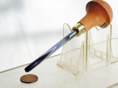 NOS Pfeil Palm Wood Carving V Parting Tool Chisel #12 3/16" Cut 5" Long ...