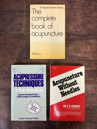 Acupressure & Acupuncture Book Lot (3 softcover) Kenyon / Cerney ...