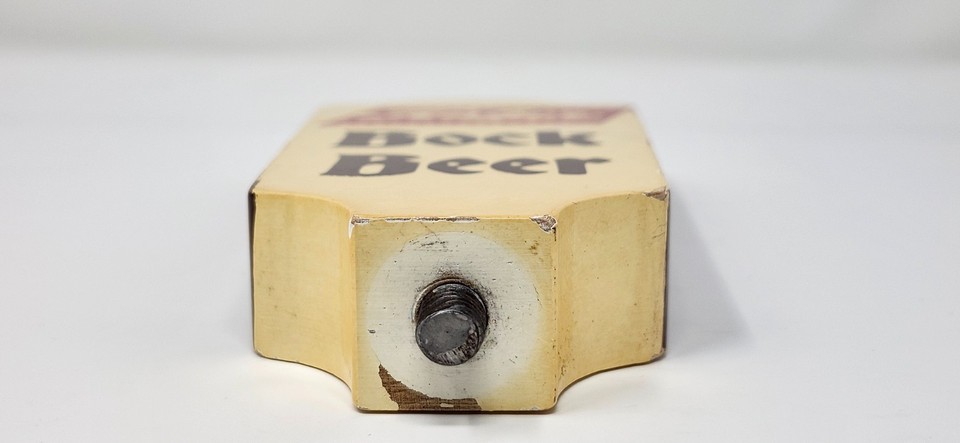 Vintage Huber Bock Beer Wooden Beer Handle Co. | eBay