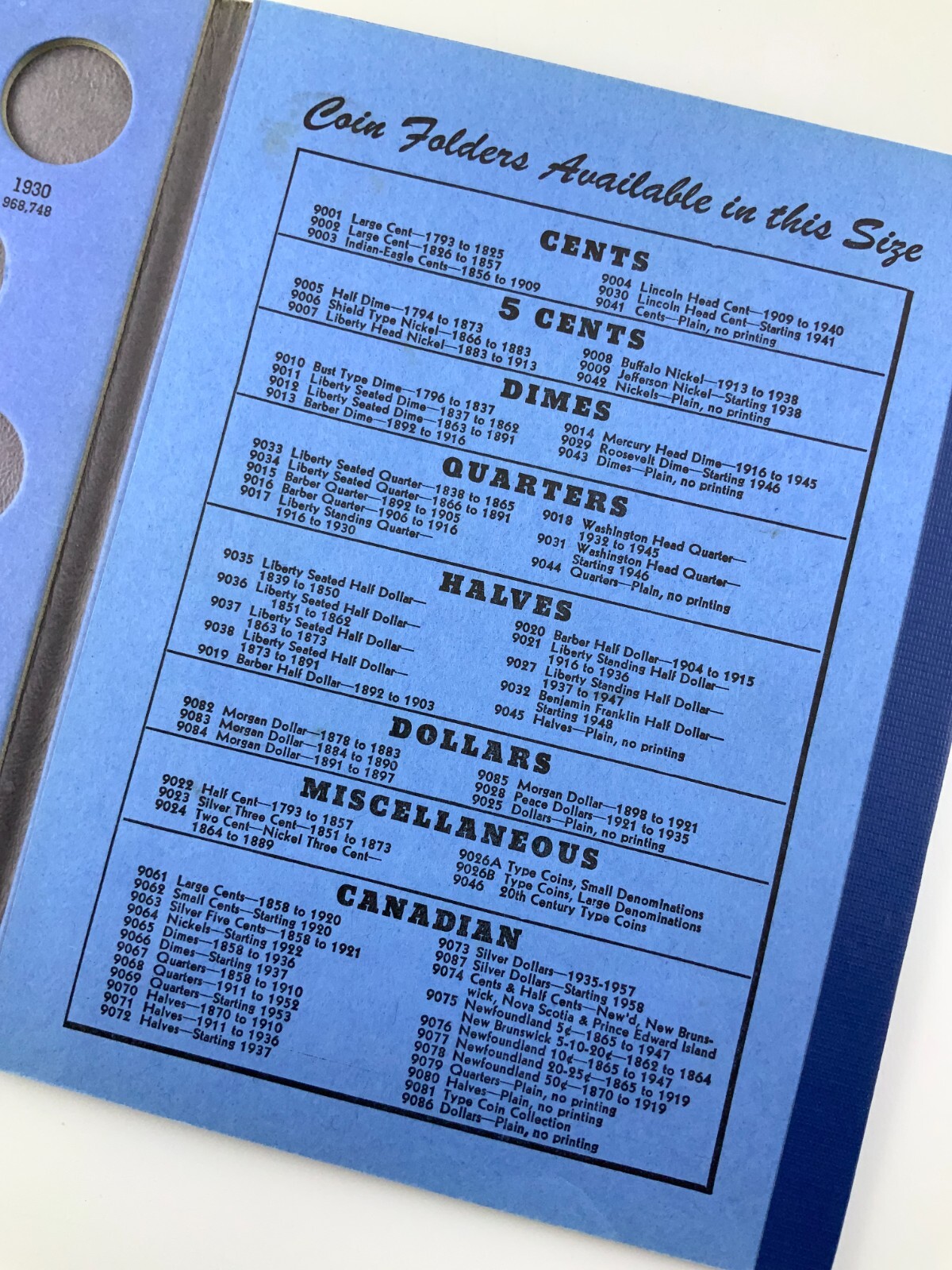 Canadian Quarter Collection No.2 1911 to 1952 Whitman Empty Coin Book ...