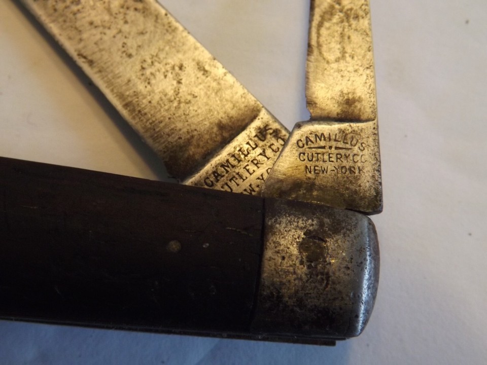 Vintage CAMILLUS CUTLERY CO. NEW YORK 1902-1915 2 Blade Pocket knife ...