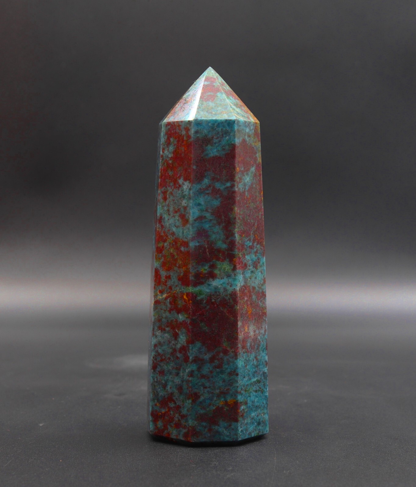 150MM Pink Ruby In Fuchsite Tower Crystal Healing Gemstone 8 Faceted ...