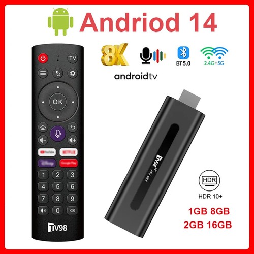 4K Mini TV Box Support 8K Video WiFi Digital Voice Remote Quad Core ...