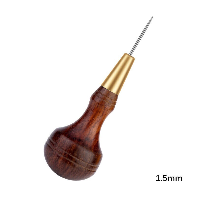Quality Leather Stitching Awl Diamond Shape Ebony Sandalwood & Brass ...