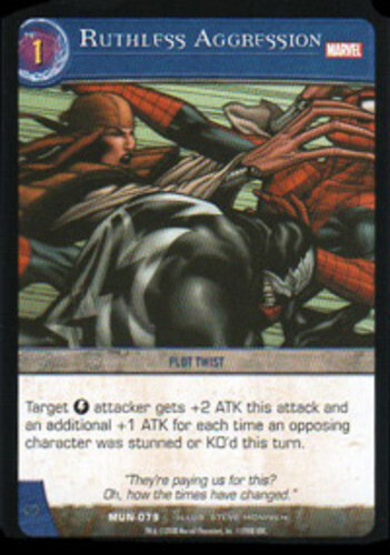VS System: Ruthless Agression [Played] Marvel Universe TCG CCG Classic ...