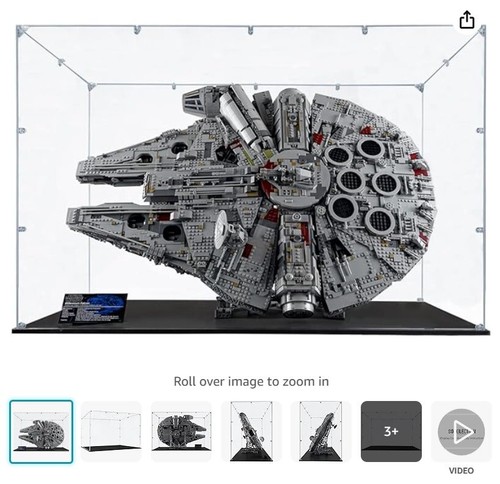 Star Wars Lego UCS Millennium Falcon Acrylic display case with Technic ...