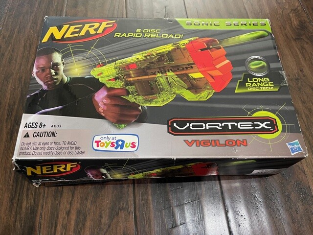 Arma Nerf Vortice Vigilon Nerf Vortex Vigilon Disc Launcher Gun Discs