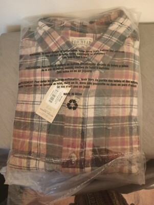 RedHead Bass Pro Men's Multicolor Plaid Flannel Shirt Long Sleeve ...