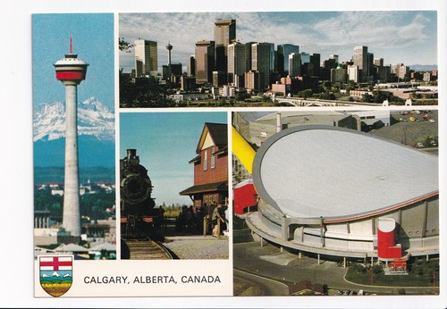 Vintage Continental Postcard Calgary Alberta Canada Aerial View | eBay