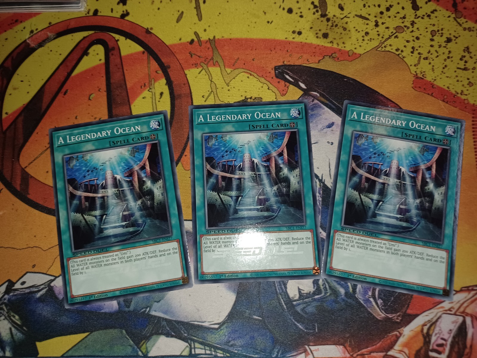 Yu-Gi-Oh 3x A Legendary Ocean 1st Edition STREETS OF BATTLE CITY ...