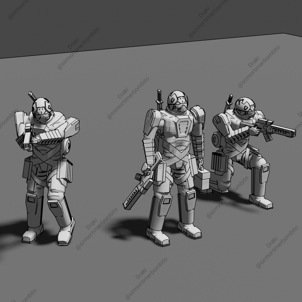 JUMPING DRAGON x30 - Alternate Battletech Model - By Sir Mortimer ...