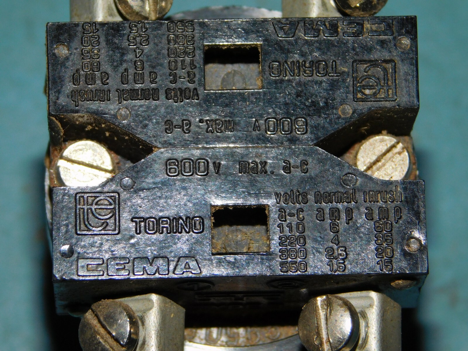 Torino CEMA Series 99 600V Contact Block W/ Selector Switch | eBay
