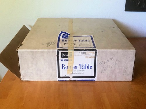 VTG 70s SEARS CRAFTSMAN NO. 25168 16-3/4"X 14-7/8"X 11" ROUTER TABLE ...