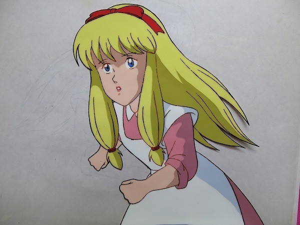 B Running Girl Cel Animation Drawing Japanese Anime Cell Keychain 55r ...