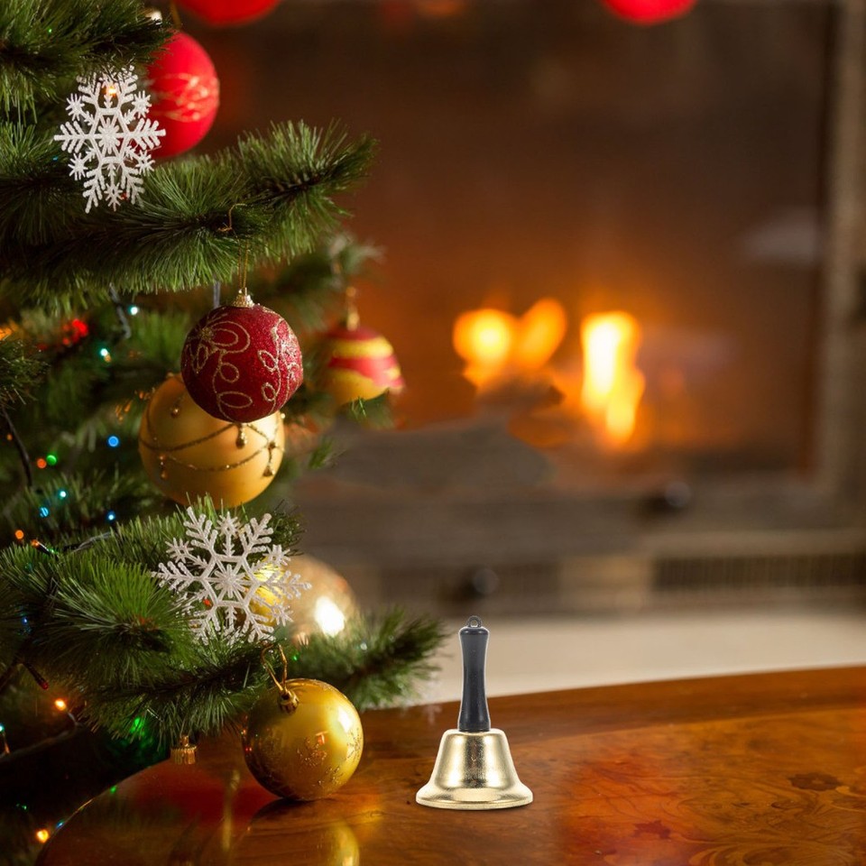 Metal Bell Decorative Small Bells Musical Instrument Toy Xmas Handbell ...