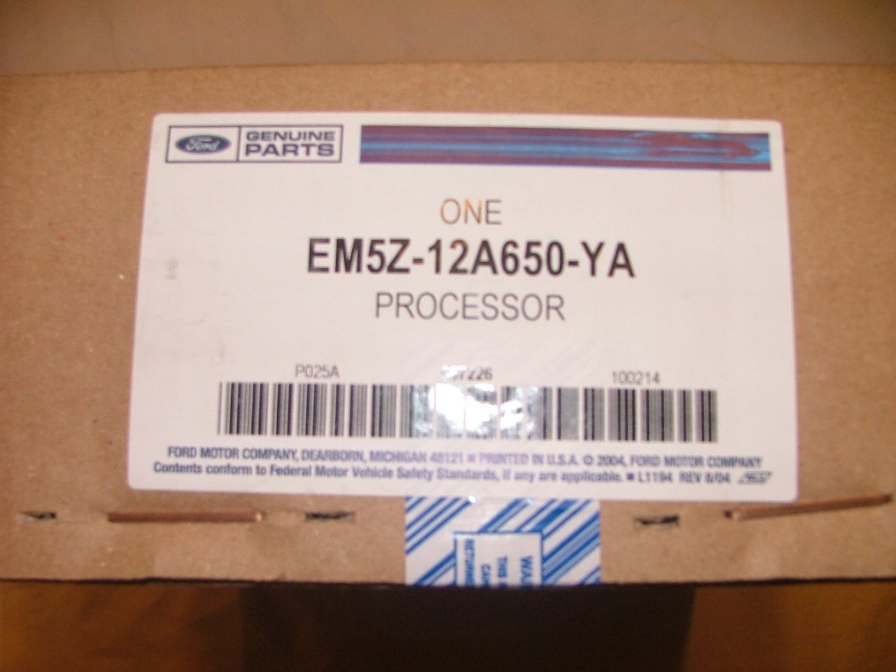 NEW FORD GENUINE OEM MODULE ENGINE CONTROL PROCESSOR EEC EM5Z-12A650-YA ...
