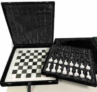 High Quality Marble chess set board and figures (16x16 inch board) | eBay