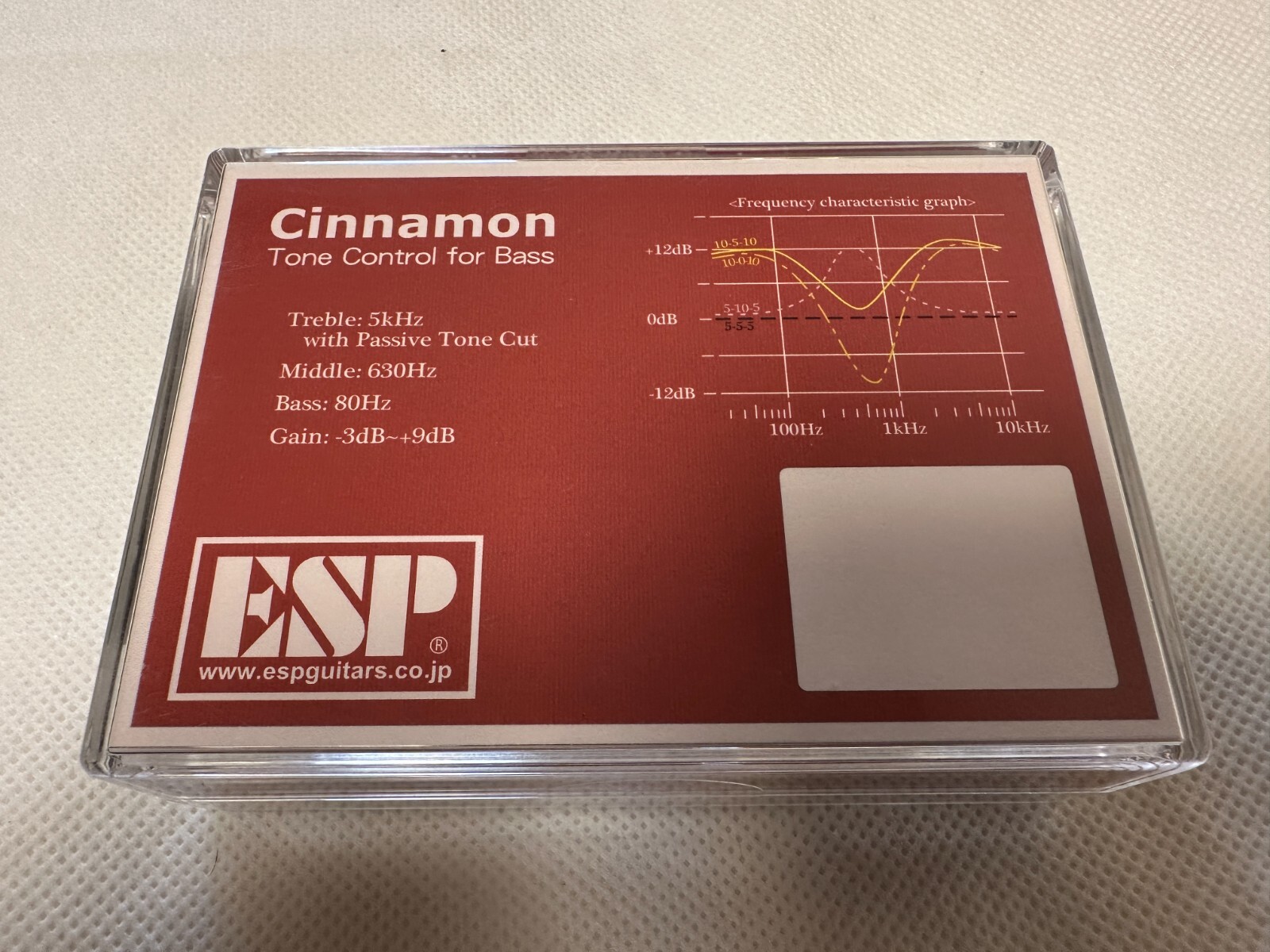 ESP Japan Custom Lab -CINNAMON- 3BAND EQ ACTIVE CIRCUIT Preamp Bass Parts | eBay