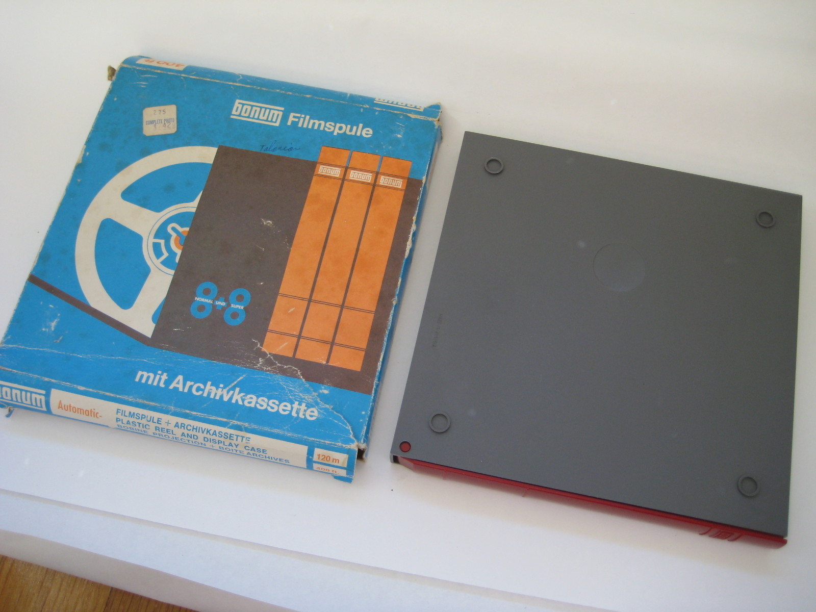 Vintage Bonum 8 mm old Home Movie FILM Long Reel 400 ft Case Super 8mm ...