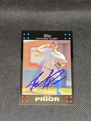 Mark Prior Chicago Cubs Team Set Signed Auto 2007 Topps Card #CHC10 ...