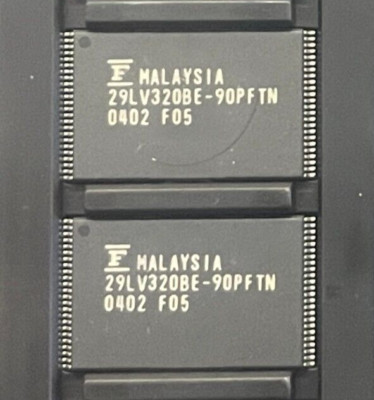 (2 PIECE LOT) MBM29LV320BE-90PFTN, FUJITSU, Flash, 2MX16, 90ns, PDSO48 ...