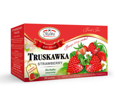 Malwa Truskawka STRAWBERRY Polish Fruit Tea Poland 20 Tea Bags US ...