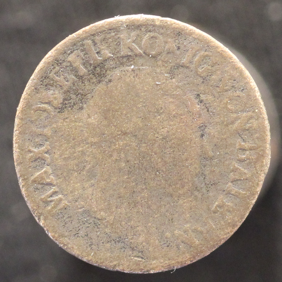 1820 Bavaria (German States) 1 Kreuzer Bilon coin KM#344 (F105) | eBay