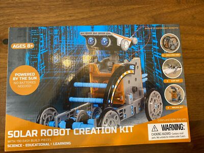 STEM Solar Robot Creation Kit 12 In 1 Building Kit 190 Pieces Brand New ...