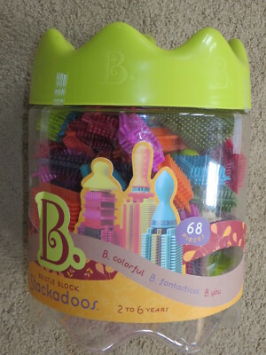EXCELLENT Bristle Block Stackadoos - for ages 2-6 yrs - 57 pieces (of ...