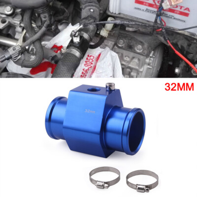 32mm Radiator Hose Sensor Adapter For 1/8 NPT Threaded Water Temp Gauge ...