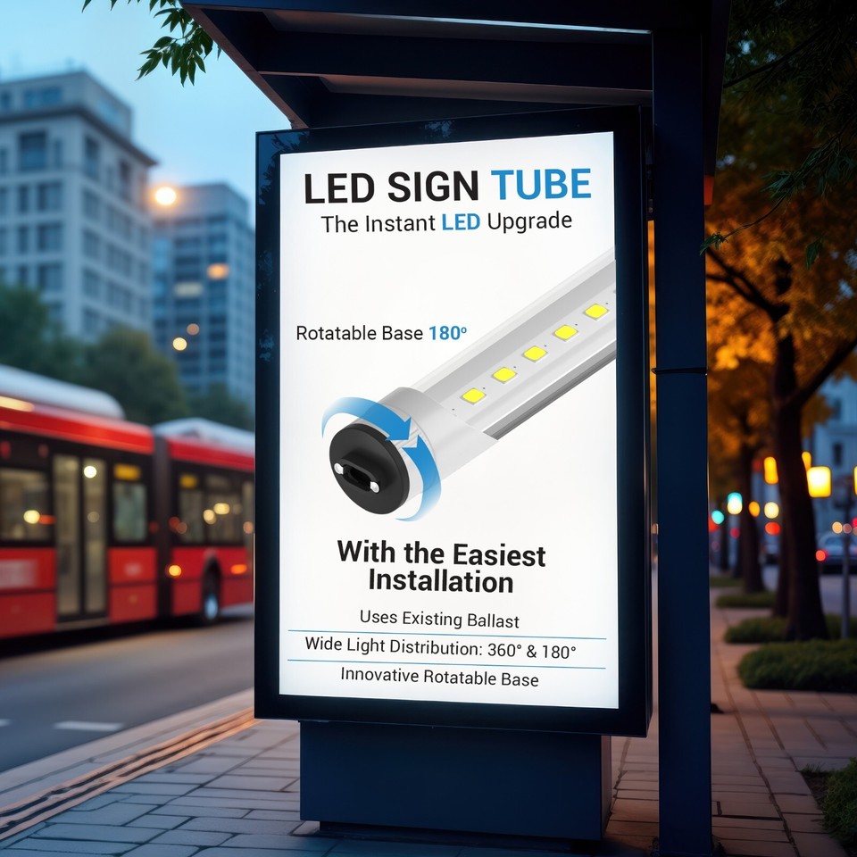 5 FT T12/HO R17D Type A Plug & Play LED Tube Replacement for 75W F60T12 ...