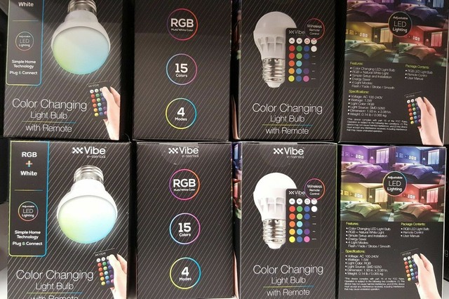 VIBE E-ssential Color Changing Light Bulb With Remote B4 for sale ...