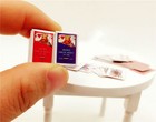 Dollhouse Poker Model Card Deck Set Miniature Playing Cards Accessories ...