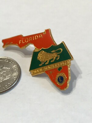 Lions Club INTERNATIONAL Pins MD- 35 FLORIDA STATE 1972 MIAMI BEACH ...
