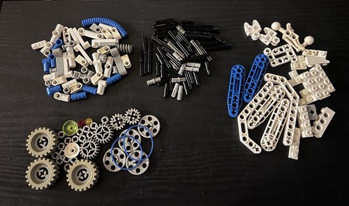Lego Lot 100 Technic Mindstorms Parts NXT Beams Pins Liftarms Axles ...