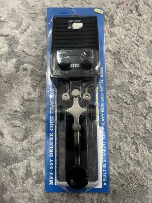 Mfj-557 Deluxe Morse Code Practice Oscillator Straight Key Heavy Metal ...