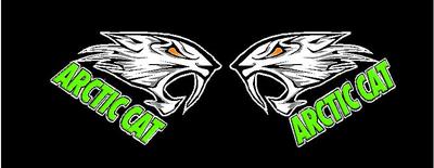 Arctic Cat Decal Pair #4 Truck Trailer Window Car Snowmobile Wall Art ...