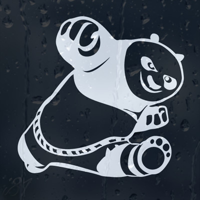 Kung Fu Panda Car Decal Vinyl Sticker For Bumper Widow | eBay UK