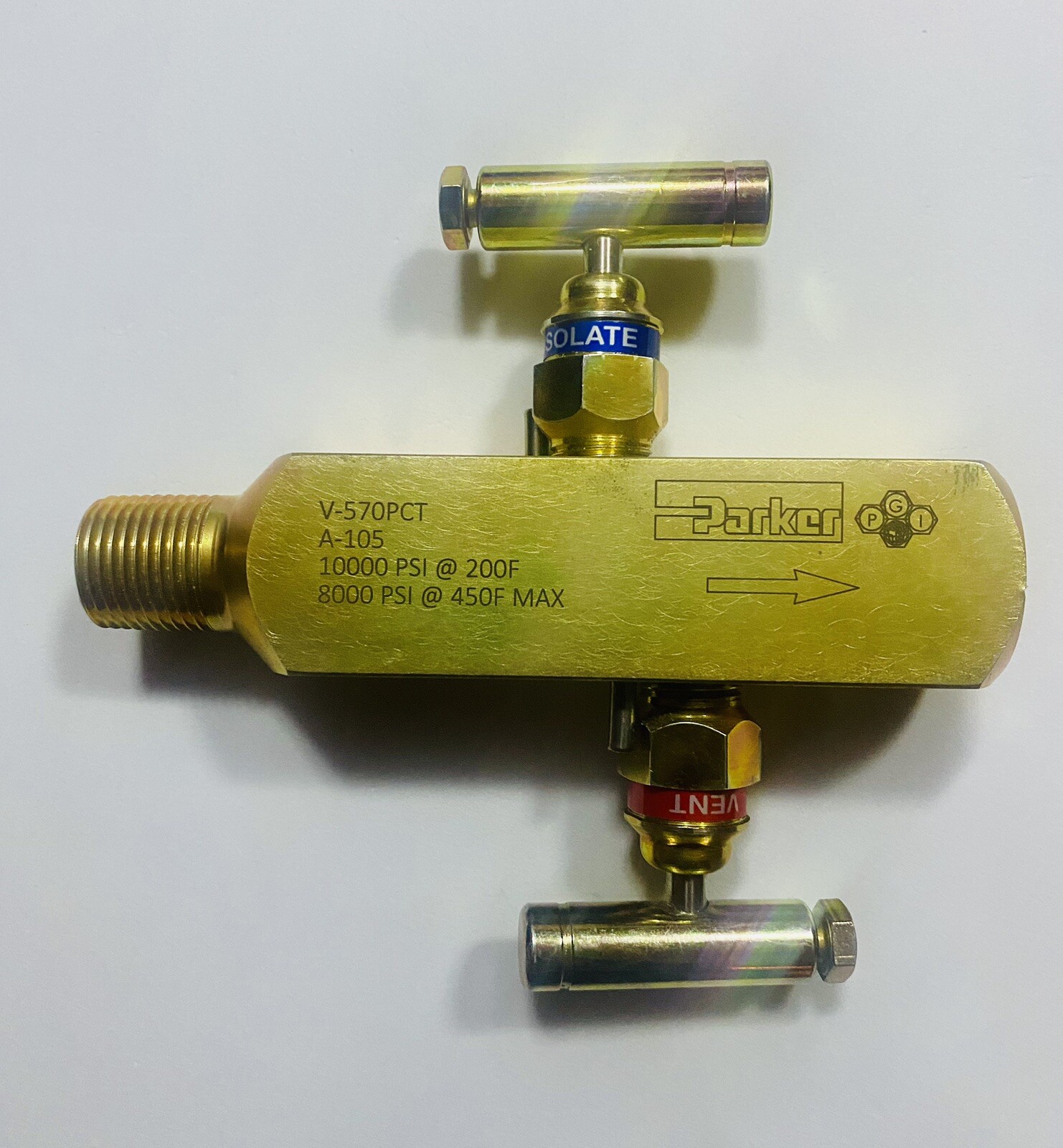 NEW! PARKER V-570PCT BLEEDER VALVE ASSEMBLY 1/2 MALE NPT X 1/2 FEMALE ...