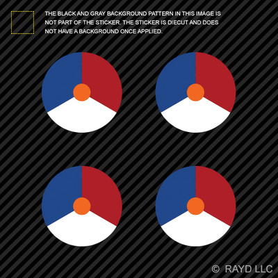 (4x) 1.5" Royal Netherlands Air Force Roundel Sticker Die Cut RNLAF ...