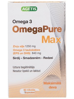 Omega Pure Max 1250 mg, 60 capsules EPA and DHA | eBay
