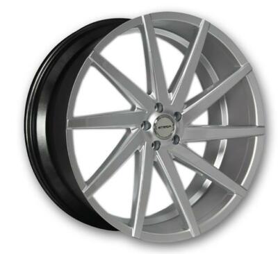 22 inch 22x9 Strada SEGA SILVER MACHINED wheels rims 5x115 +15 | eBay